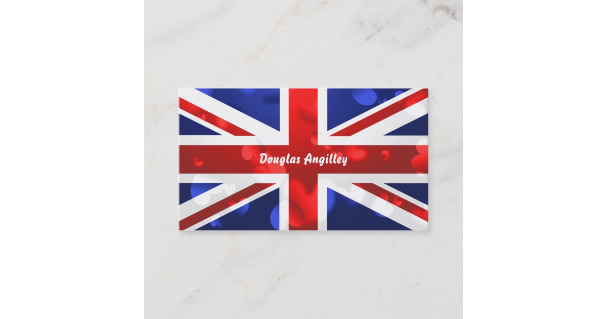 Union Jack Love, Business Card | Zazzle