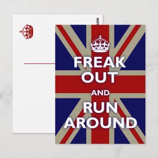 Union Jack Parody Postcard | Zazzle