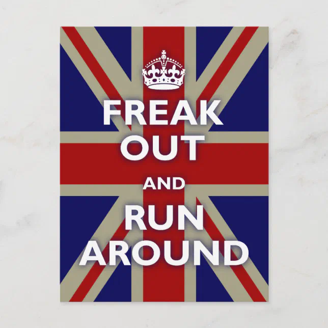 Union Jack Parody Postcard | Zazzle