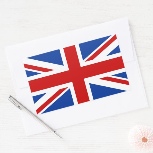 Union Jack Rectangular Sticker | Zazzle