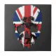 Union Jack skull Ceramic Tile | Zazzle