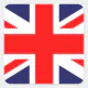 Union Jack Square Sticker | Zazzle