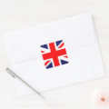 Union Jack Square Sticker | Zazzle
