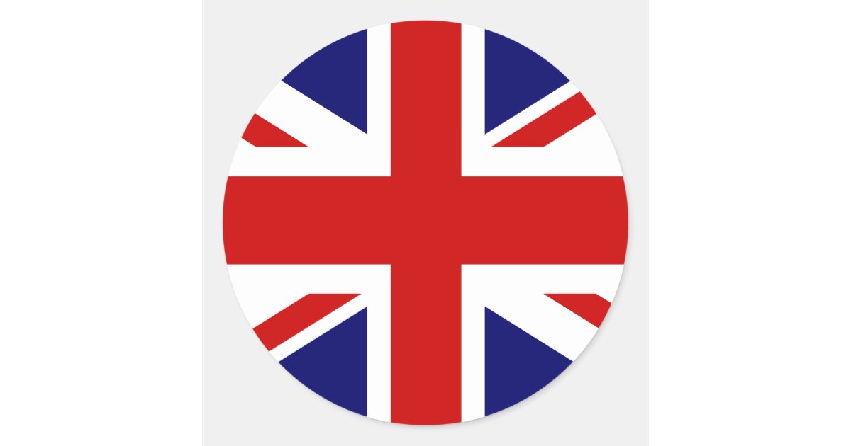 Union jack stickers | round | Zazzle