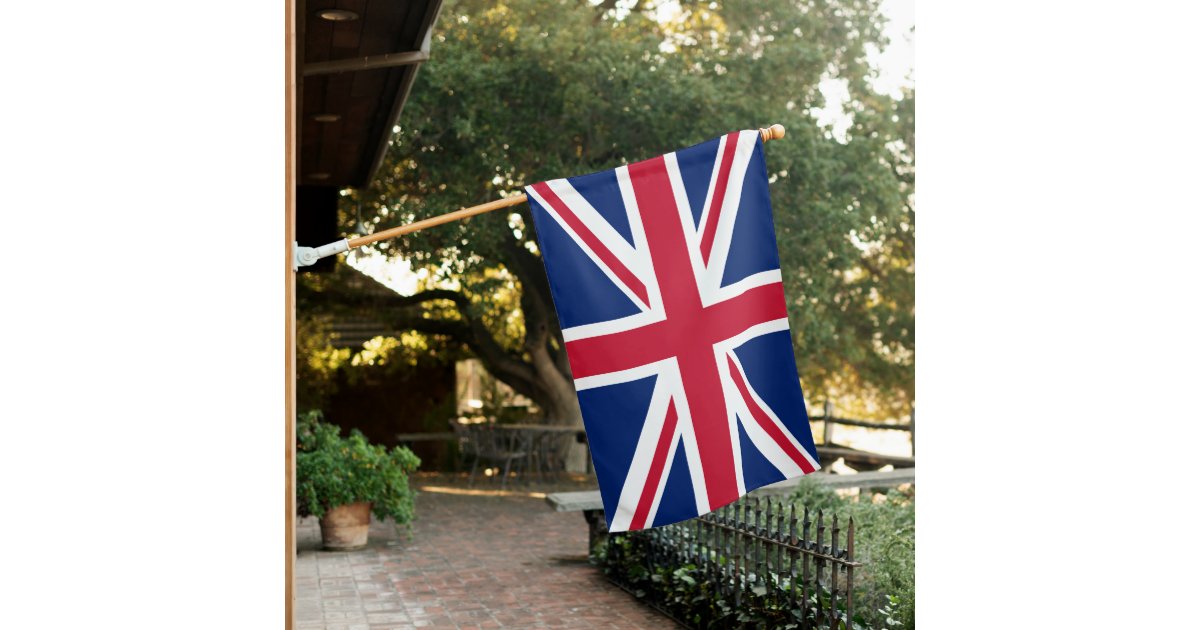 Union Jack Style UK House Flag | Zazzle
