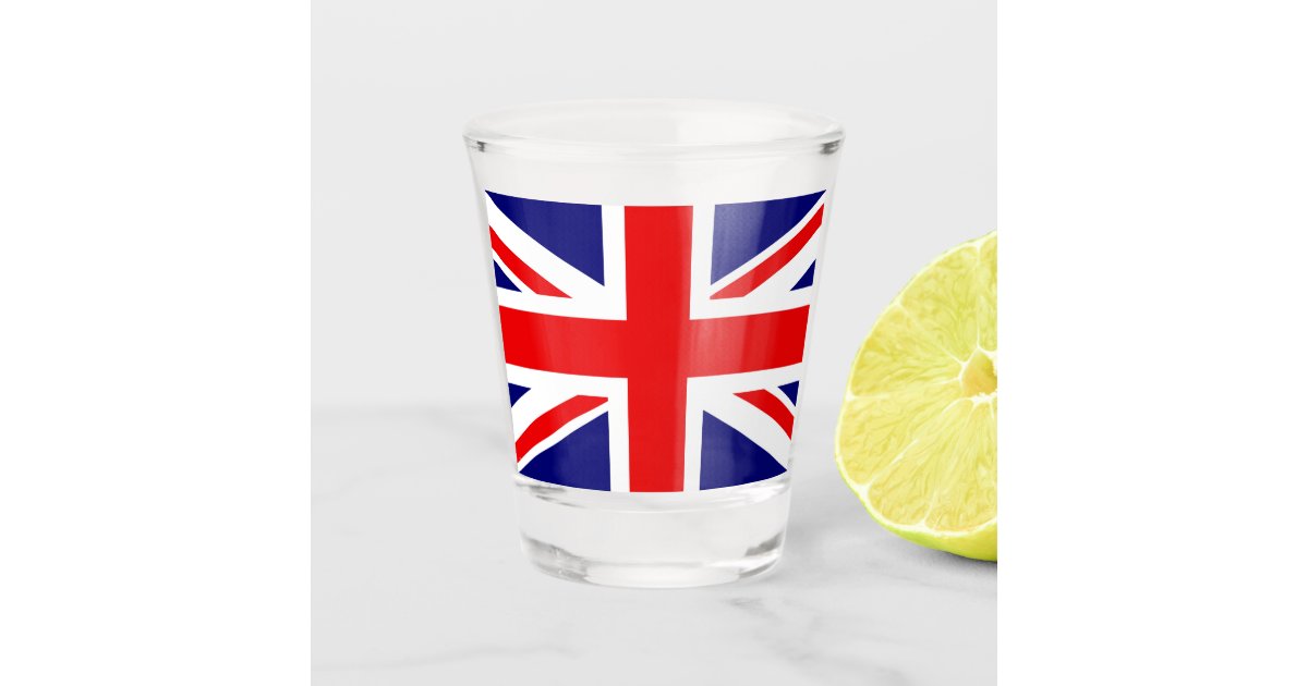 UNION JACK - THE BRITISH FLAG SHOT GLASS | Zazzle