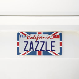 Union Jack UK Patriotic Flag License Plate Frame | Zazzle