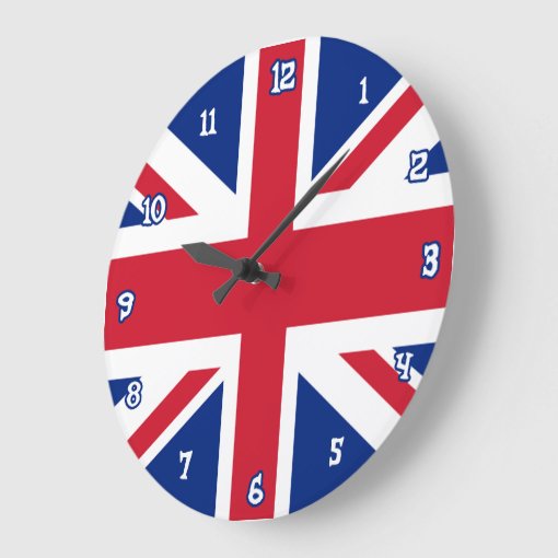 Union Jack Wall Clock | Zazzle