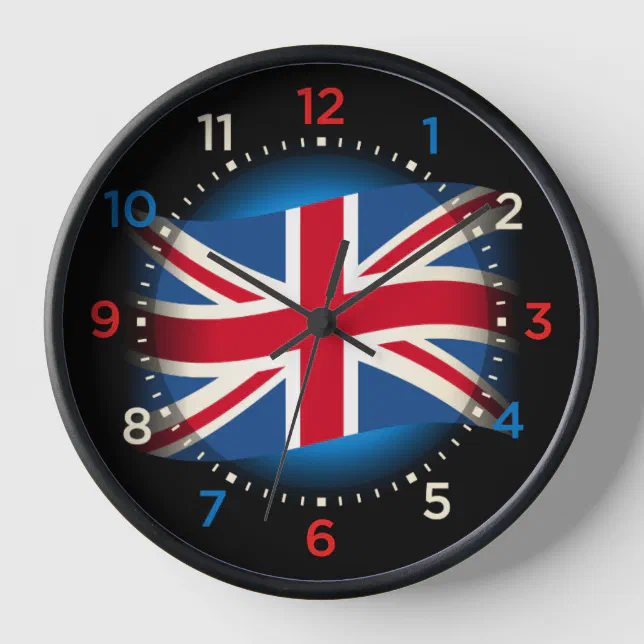 Union Jack Wall Clock | Zazzle
