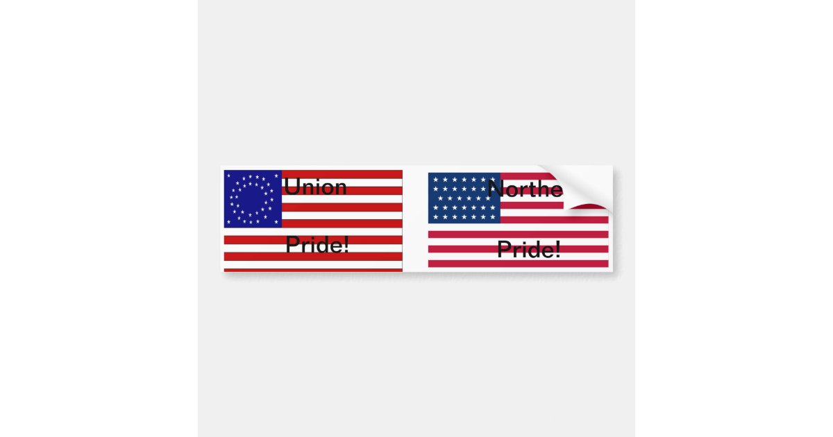 Union pride / Nortehrn pride bumper sticker | Zazzle