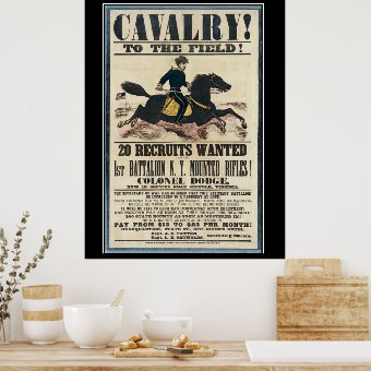 Union Recruitment Poster Civil War | Zazzle