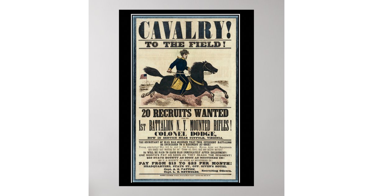 Union Recruitment Poster Civil War | Zazzle