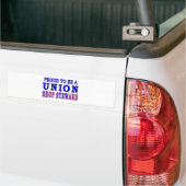 UNION SHOP STEWARD BUMPER STICKER | Zazzle