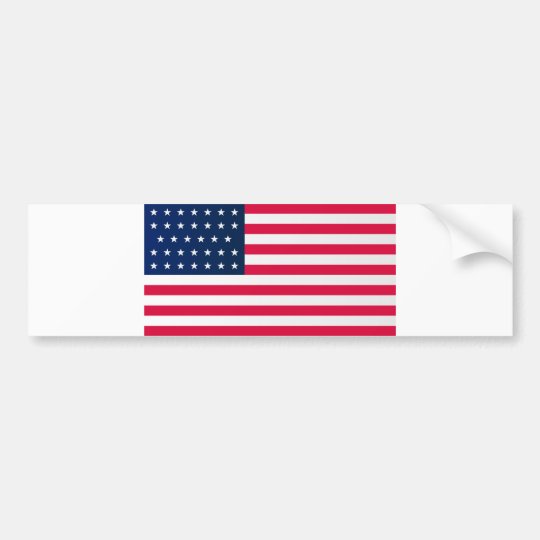 Union Side American Civil War Flag Bumper Sticker | Zazzle.com