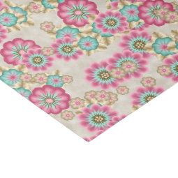 Unique Abstract Japanese Flowers Art Pattern Tissue Paper | Zazzle