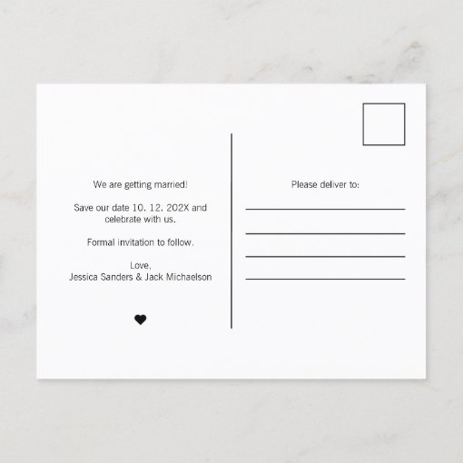 Unique Album Cover Music Song Viral Save the Date Announcement Postcard ...