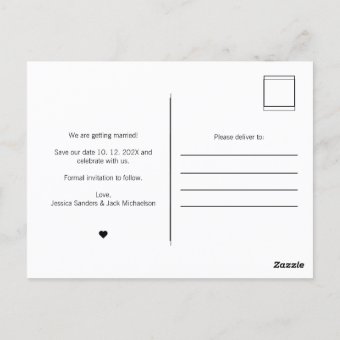 Unique Album Cover Music Song Viral Save the Date Postcard | Zazzle