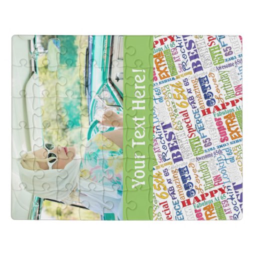 Unique And Special 65th Birthday Party Gifts Jigsaw Puzzle | Zazzle