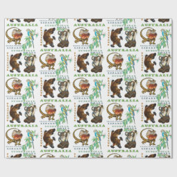 unique animals of Australia Wrapping Paper | Zazzle