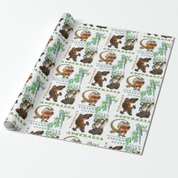 unique animals of Australia Wrapping Paper | Zazzle