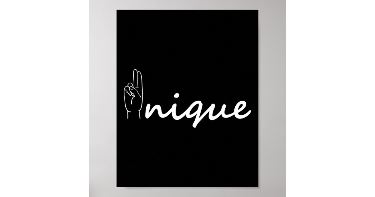 Unique ASL Alphabet American Sing Language ASL Tea Poster | Zazzle
