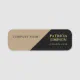 Unique Black and Light Brown: Elegant, Fashionable Name Tag | Zazzle