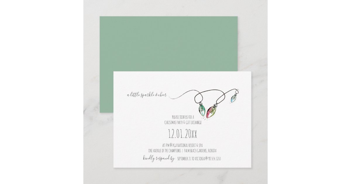 Unique Christmas Party Invitations | Zazzle