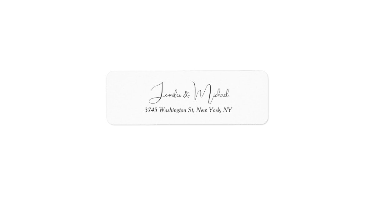 Unique Classical Wedding Calligraphy Handwriting Label | Zazzle