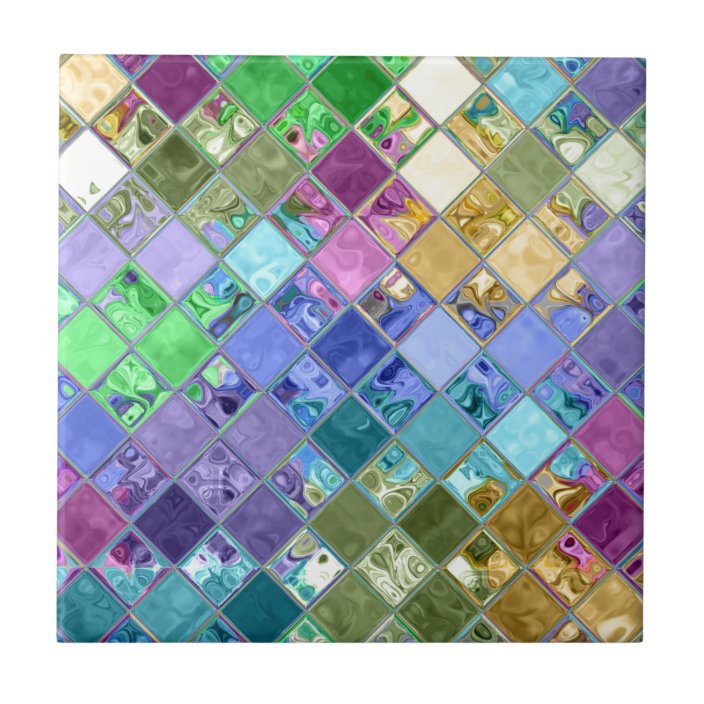 Unique Colorful Ceramic Tile | Zazzle.com