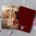 Unique Custom Magazine Style Wedding invitation | Zazzle