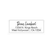 Unique Custom Signature Address Personalized Self-inking Stamp | Zazzle