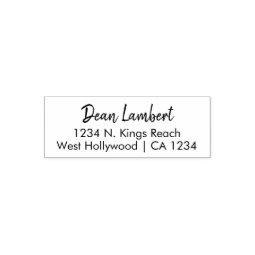 Unique Custom Signature Address Personalized Self-inking Stamp | Zazzle