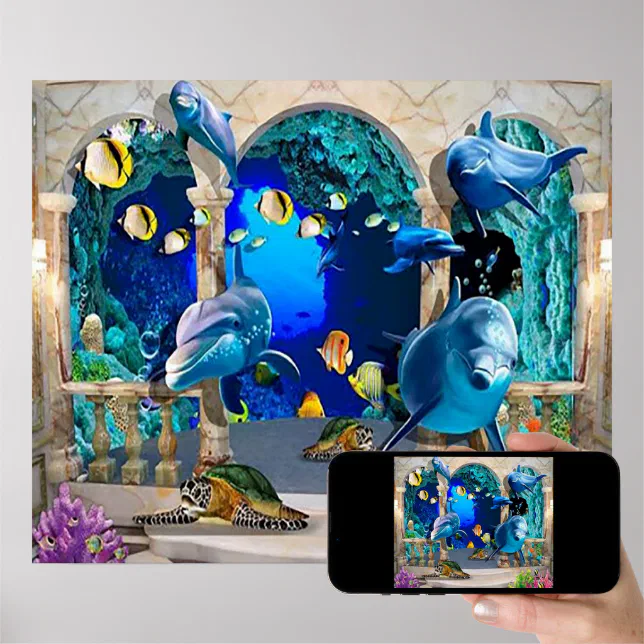 Unique design of under the sea & underwater world poster | Zazzle