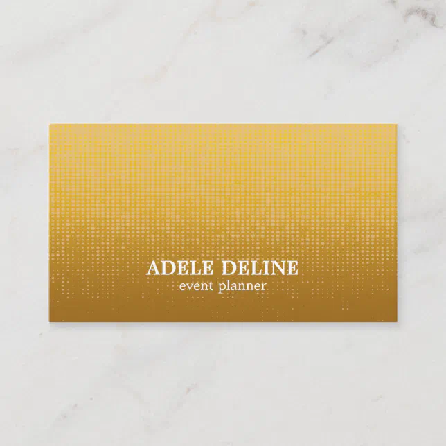 Unique Elegant Gold Pattern Event Planner Business Card | Zazzle