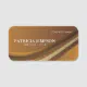 Unique Eye-catching Gradient Brown And Gold: Sleek Name Tag | Zazzle