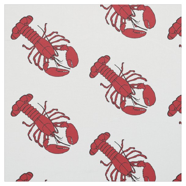Lobster Fabric | Zazzle