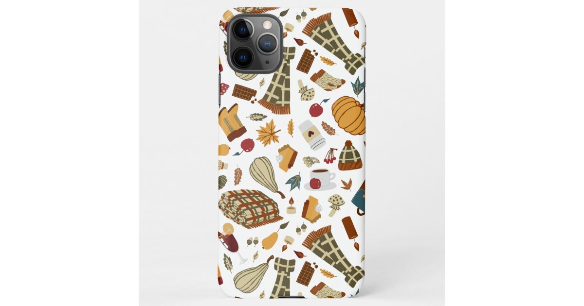 Unique Fall Leaves Harvest Autumn Pumpkins iPhone Case | Zazzle