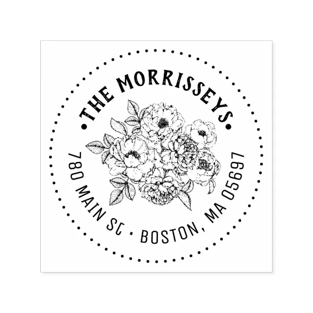Unique Family Name and Address Self-inking Stamp | Zazzle