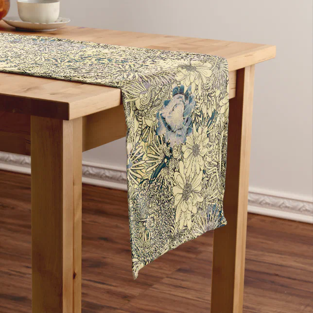 Unique Floral Design Table Runner | Zazzle
