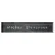 Unique Grey Elegant Modern Minimalist Design Name Plate | Zazzle