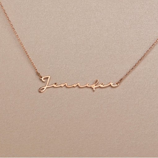 Unique Handmade Gold Name Chain Necklace | Zazzle