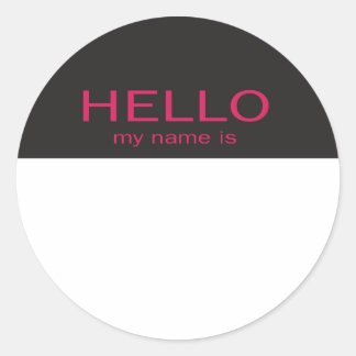 Hello My Name Is Stickers | Zazzle