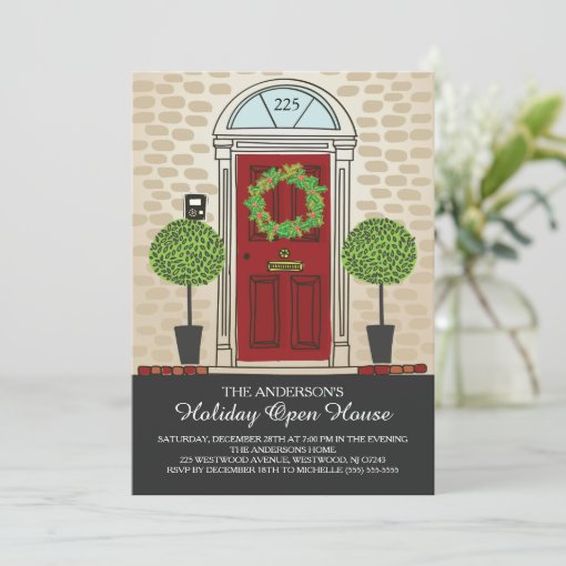 Unique Holiday Open House Party Invitation | Zazzle