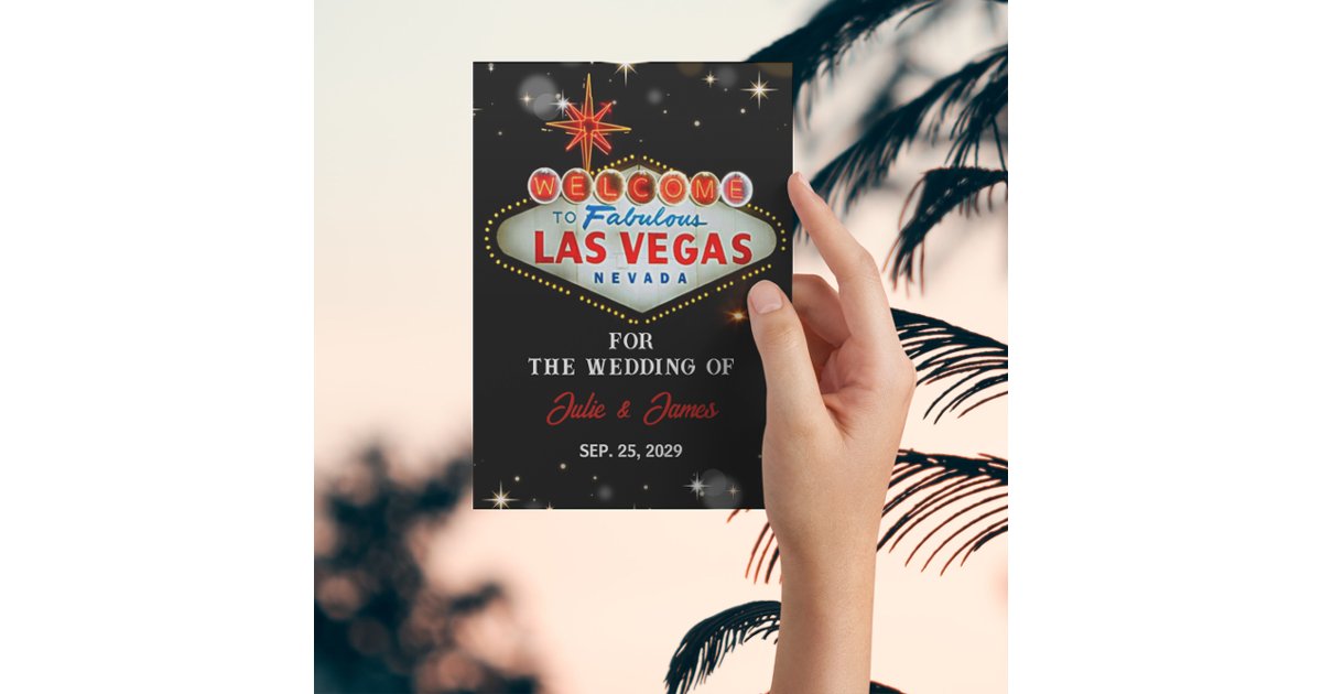 Unique Las Vegas Wedding Formal Invitation | Zazzle