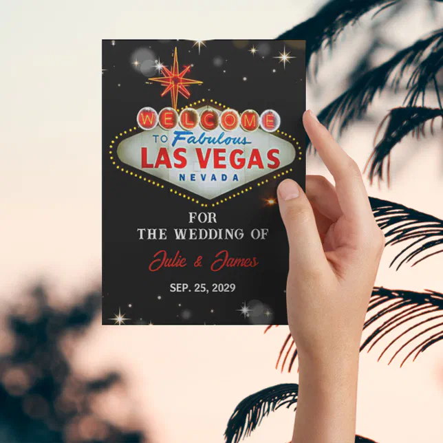 Unique Las Vegas Wedding Formal Invitation | Zazzle