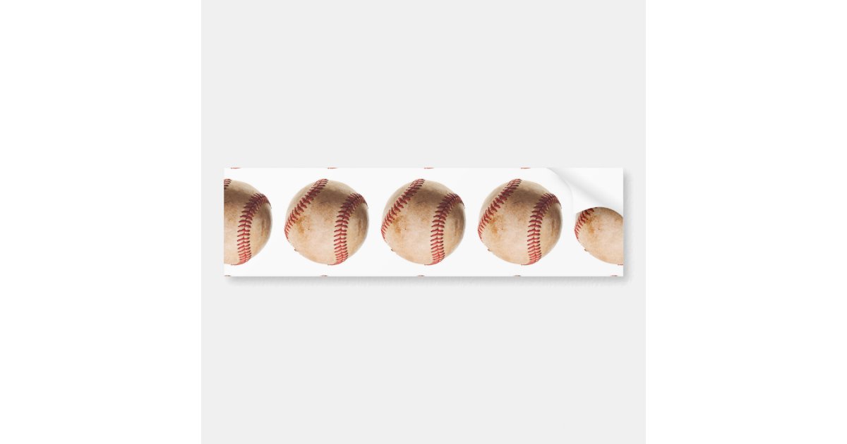 Unique Modern Baseball Art Bumper Sticker | Zazzle