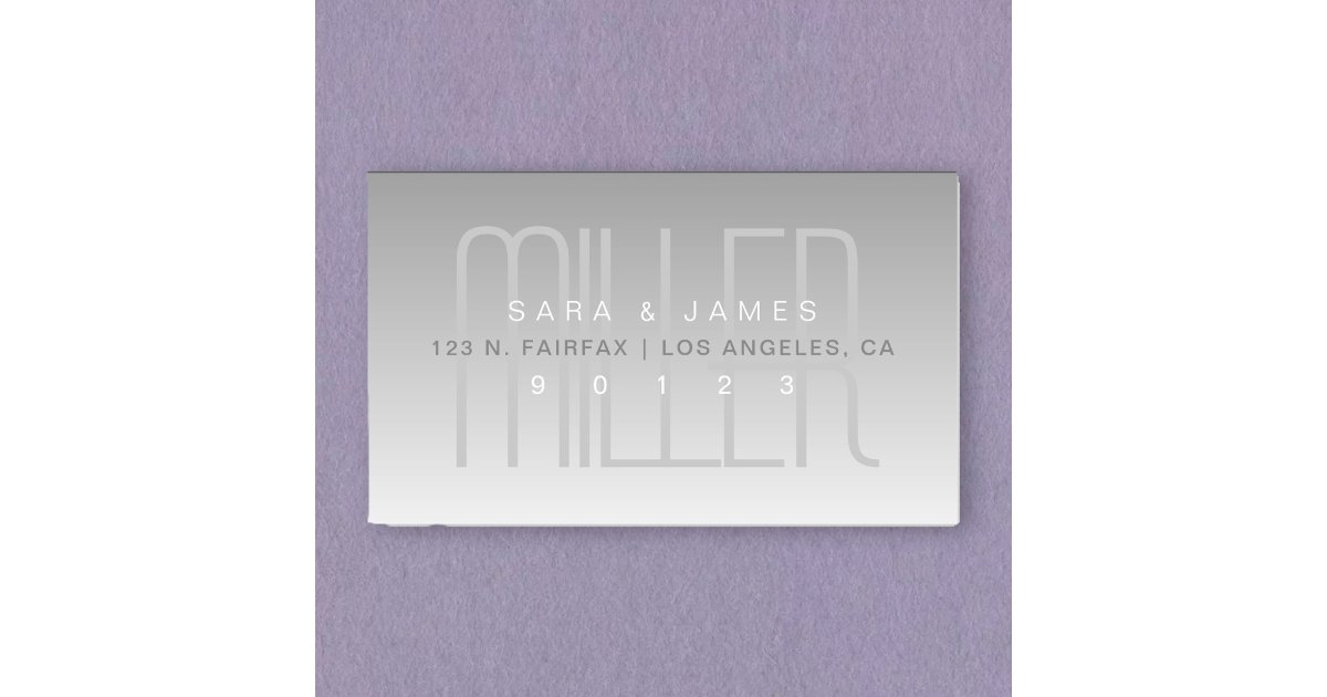 Unique Modern Fading Grey White Ombre Rectangular Sticker | Zazzle