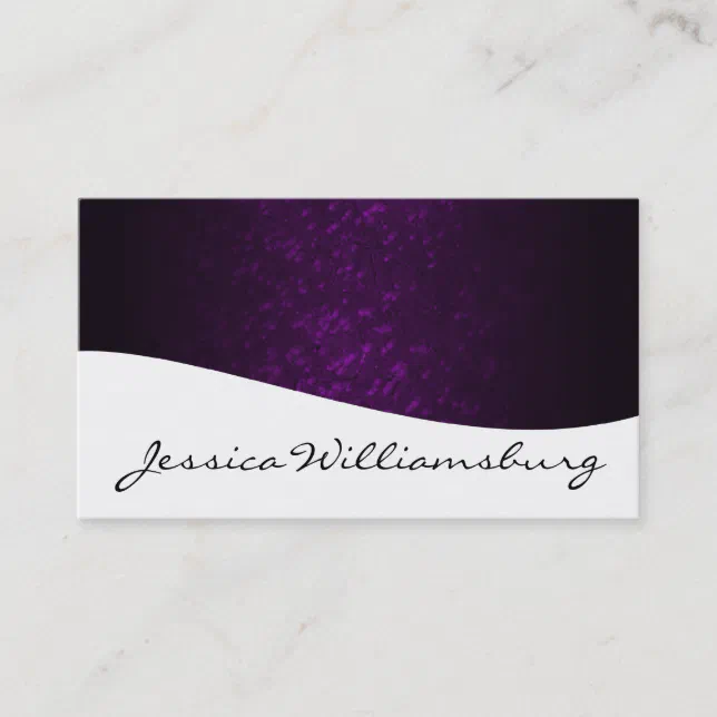 Unique Modern Professional Purple Business Cards | Zazzle