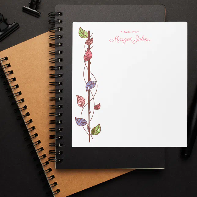 Unique Modern Stylish Colorful Trendy Notepad | Zazzle