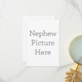 Unique Nephew Picture Thank You Card | Zazzle